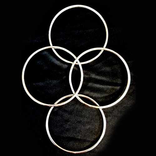 Nuclear Fusion 4” Linking Rings Set - Magic Methods